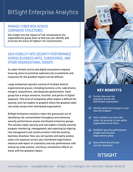 Manage Cyber Risk Across Corporate Structures | Bitsight